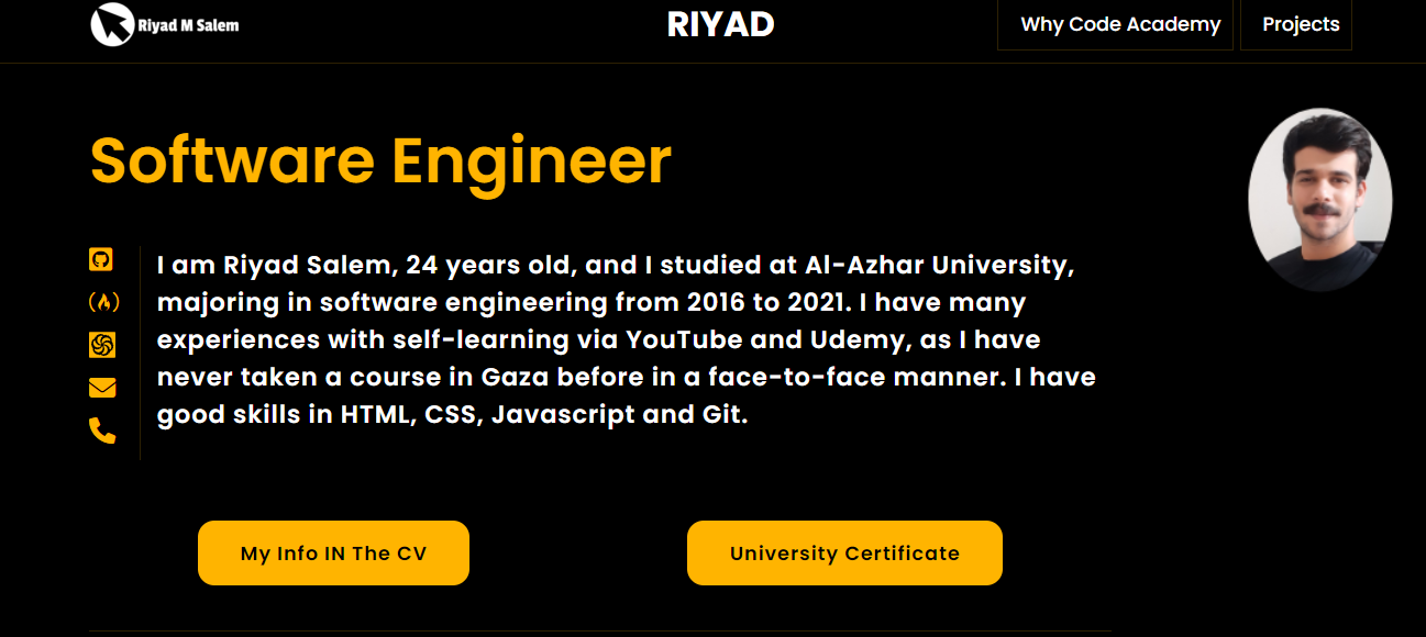 Riyad M Salem CV